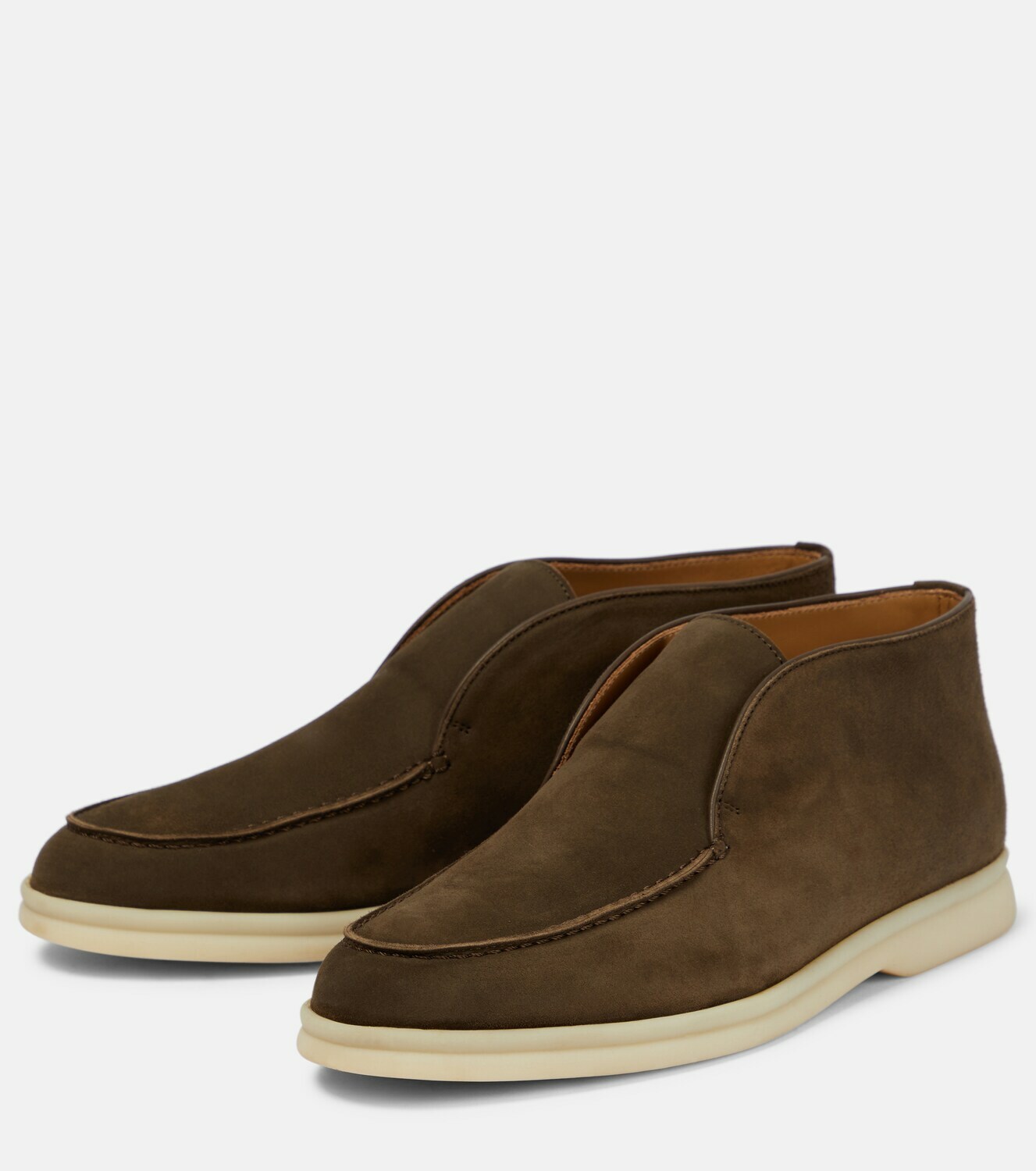 Loro Piana - Open Walk suede ankle boots Loro Piana