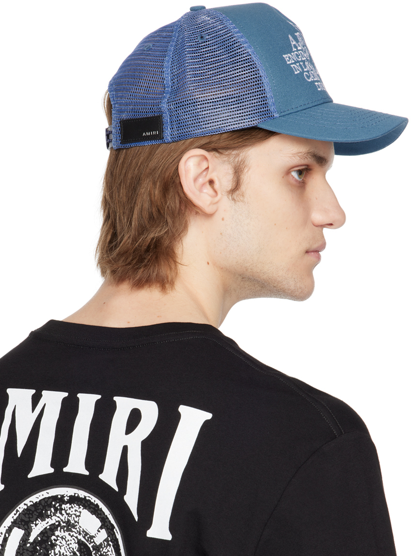 AMIRI Blue Pegasus Trucker Cap Amiri
