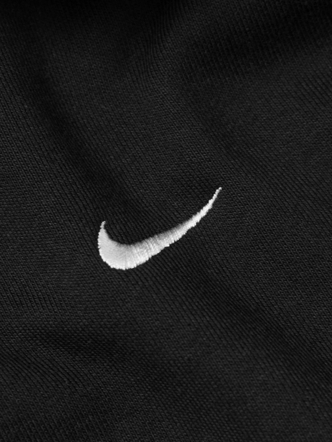 Nike - Logo-Embroidered Cotton-Terry Half-Zip Sweatshirt - Black Nike