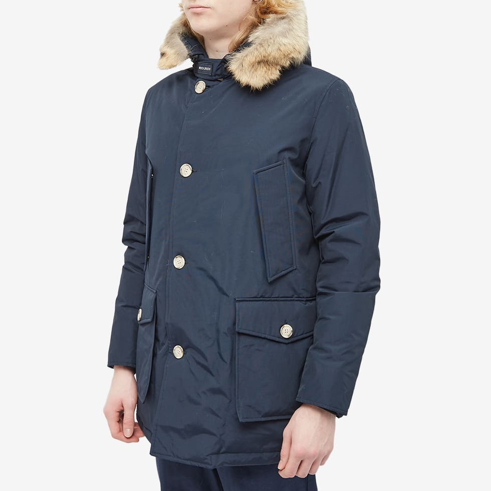 Woolrich Men's Artic Parka Jacket DF in Melton Blue Woolrich