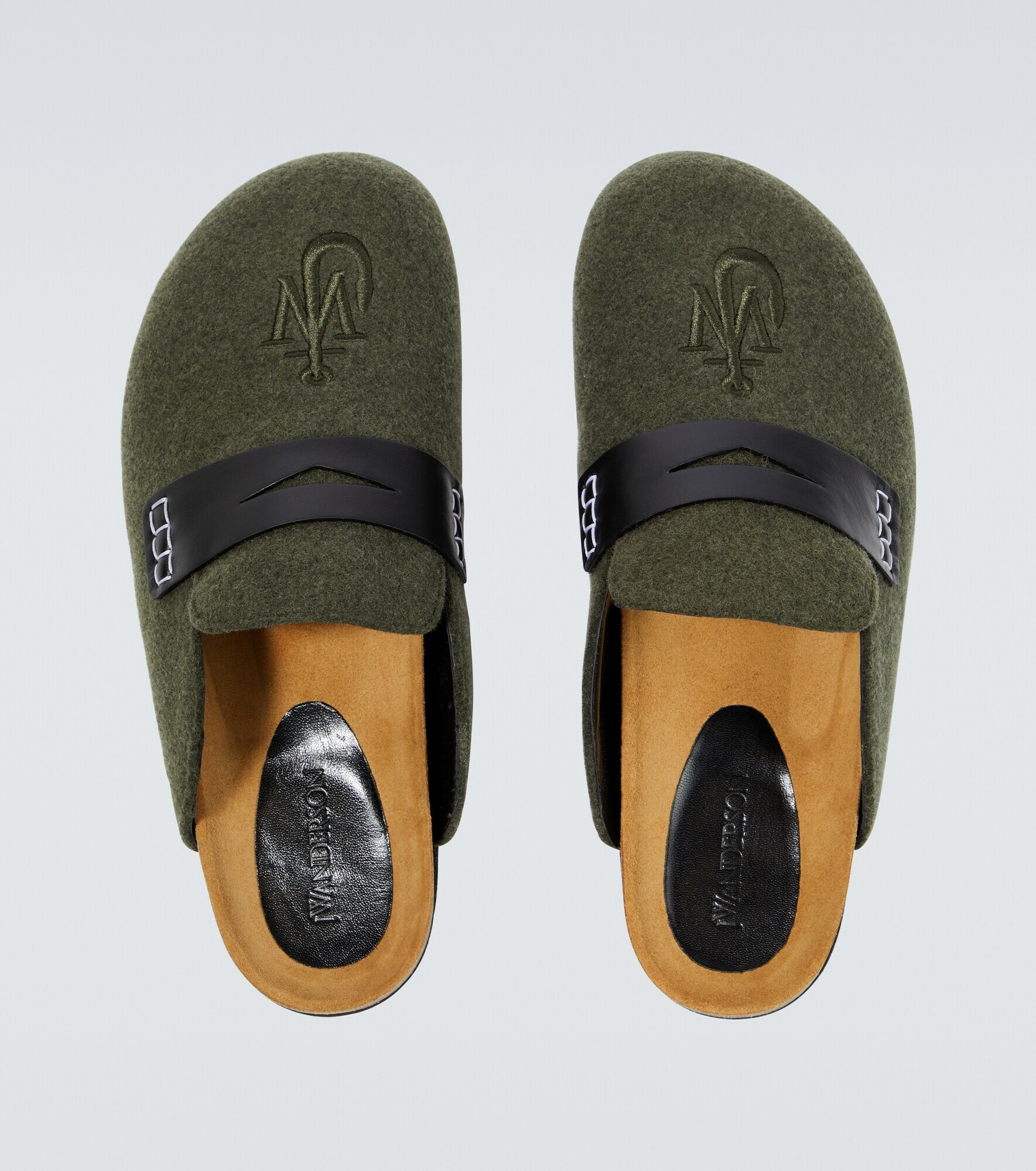 JW Anderson - Embroidered wool slippers JW Anderson