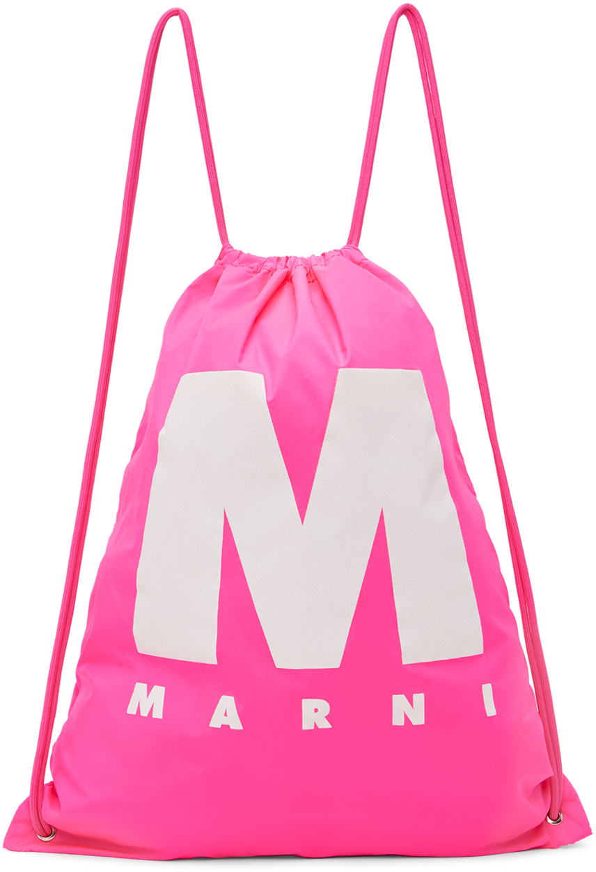 Marni Kids Pink Big M Backpack Marni