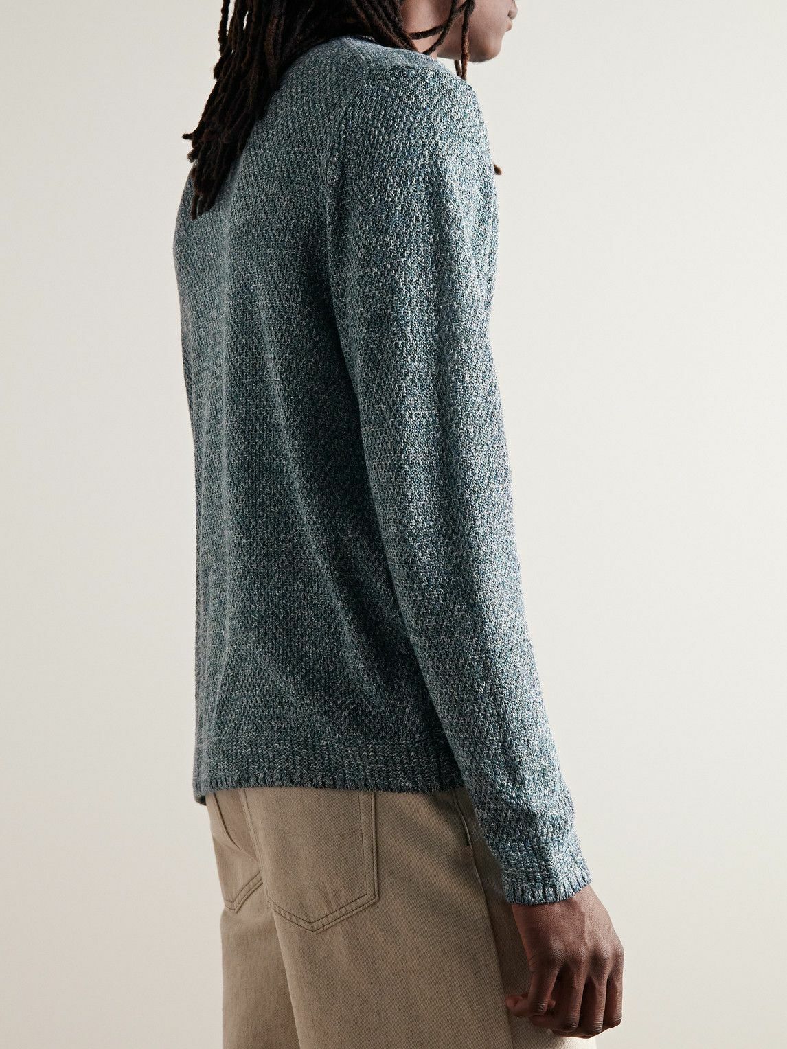 Inis Meáin - Linen Sweater - Blue Inis Meáin