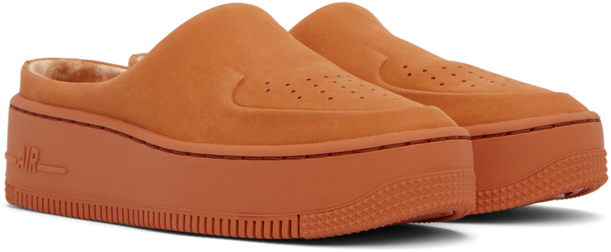 Nike Orange Air Force 1 Lover XX Loafers Nike