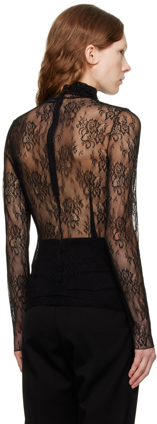 Undercover Black Lace Turtleneck Undercover