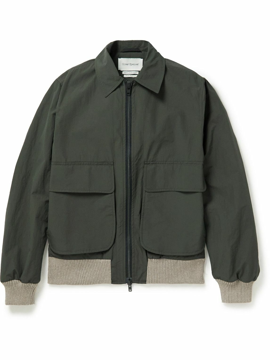 Oliver Spencer - Langar Shell Bomber Jacket - Green Oliver Spencer