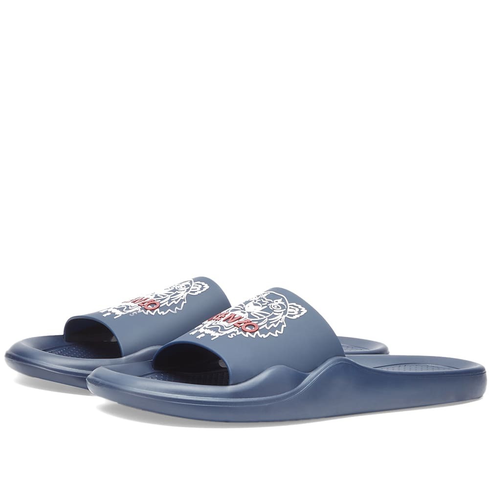 Kenzo Men's Tiger Pool Slide in Midnight Blue Kenzo