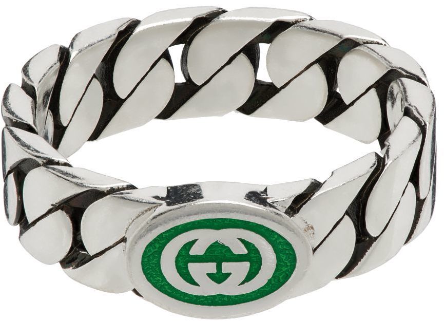 Gucci Silver Interlocking G Ring Gucci