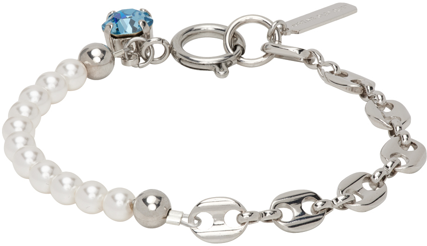 Justine Clenquet SSENSE Exclusive Silver Maddy Bracelet Justine Clenquet
