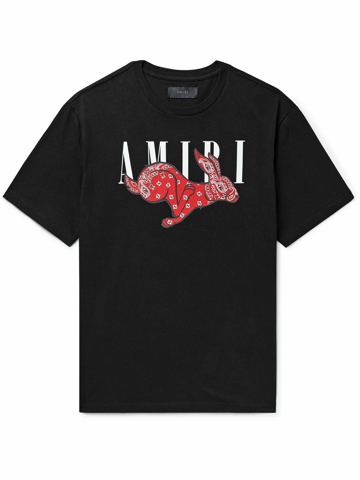 AMIRI - Logo-Print Cotton-Jersey T-Shirt - Black Amiri
