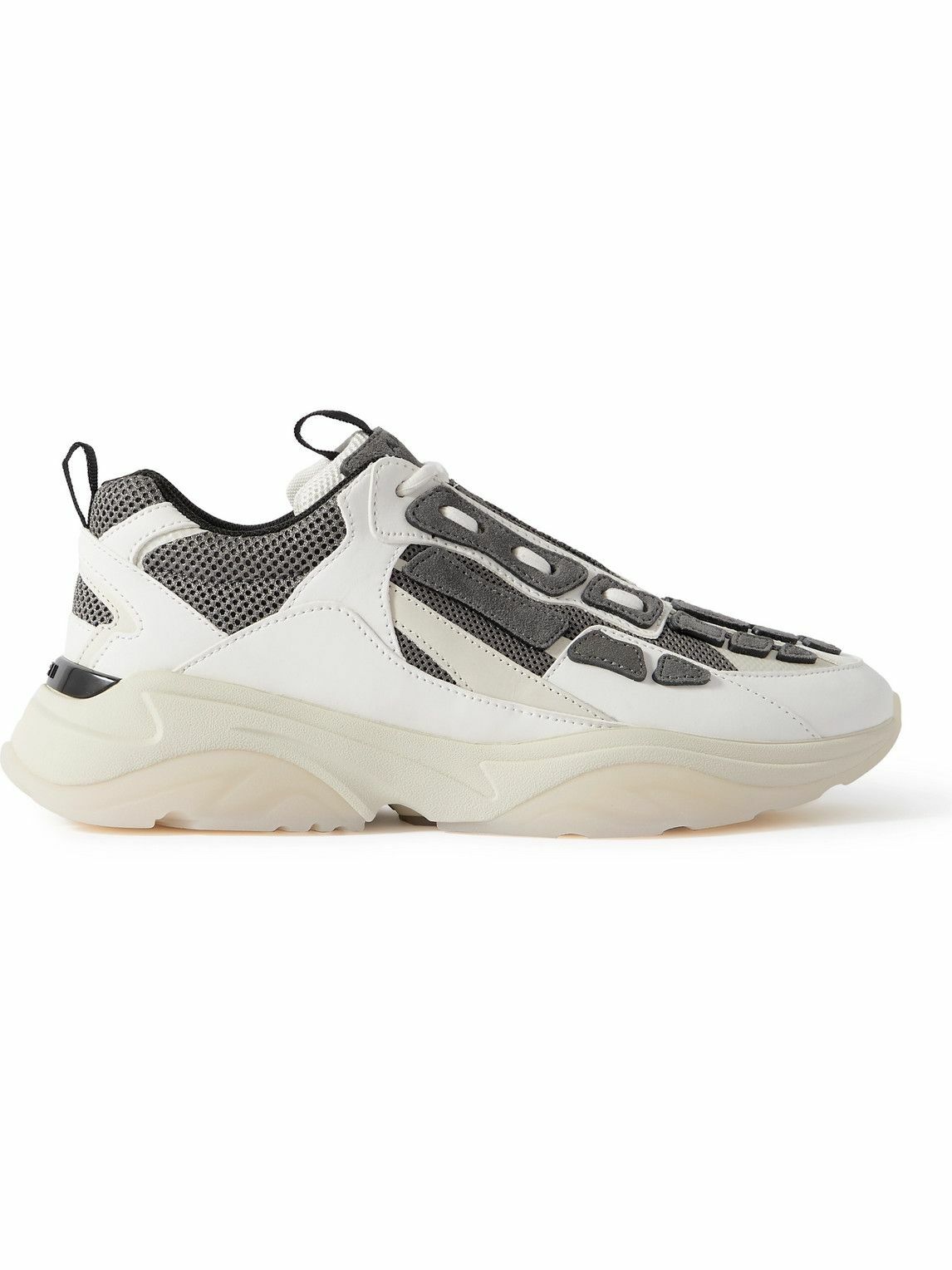 AMIRI - Bone Runner Leather, Mesh and Suede Sneakers - Brown Amiri