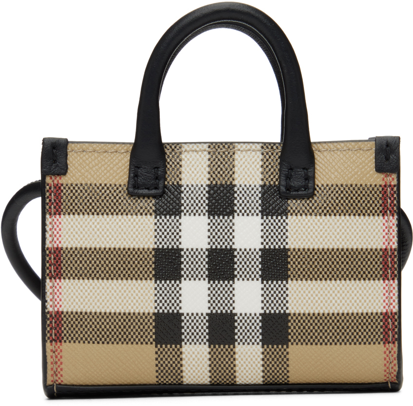 Burberry Beige Vintage Check Micro Bag Burberry