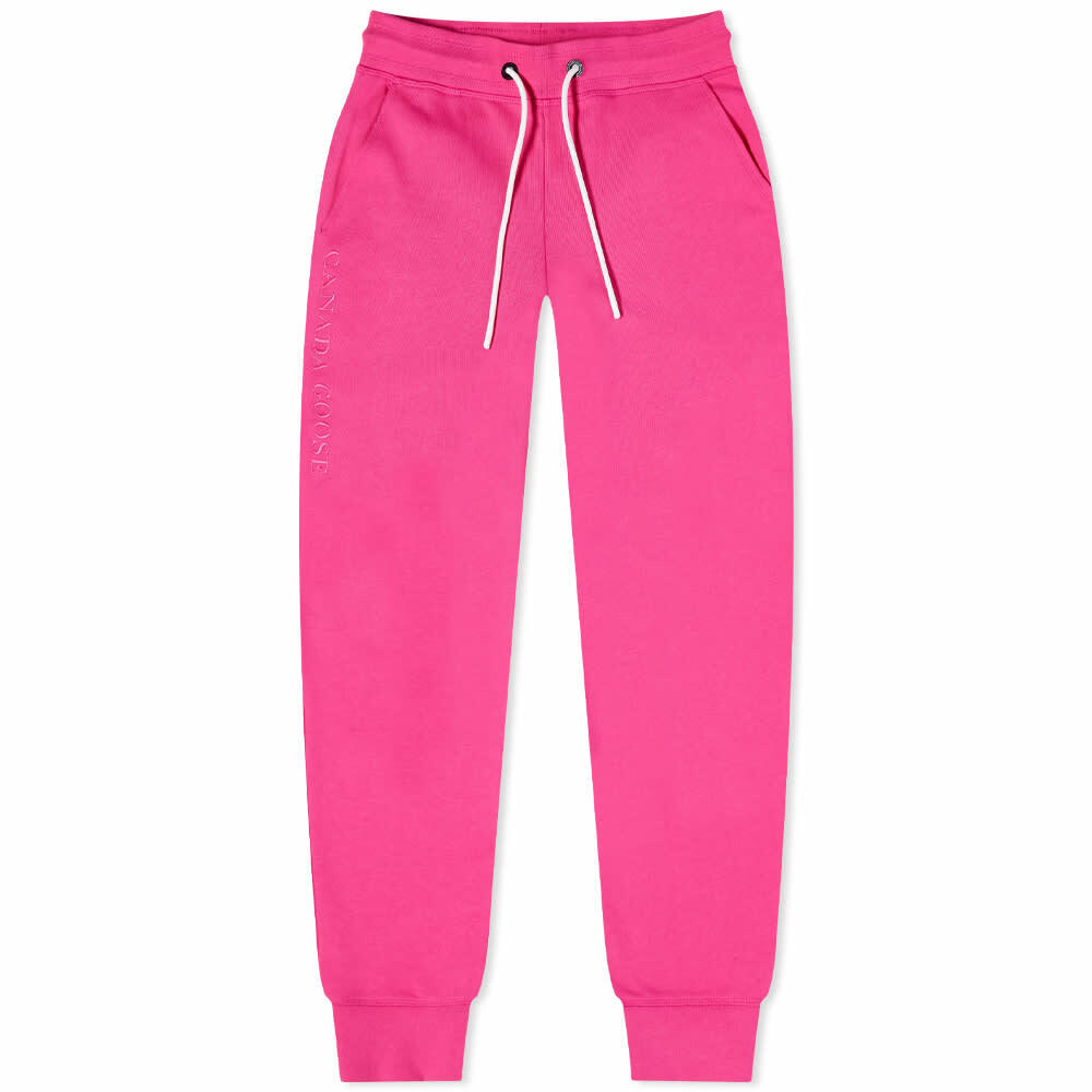 Canada Goose Women's Logo Sweat Pant in Summit Pink Canada Goose