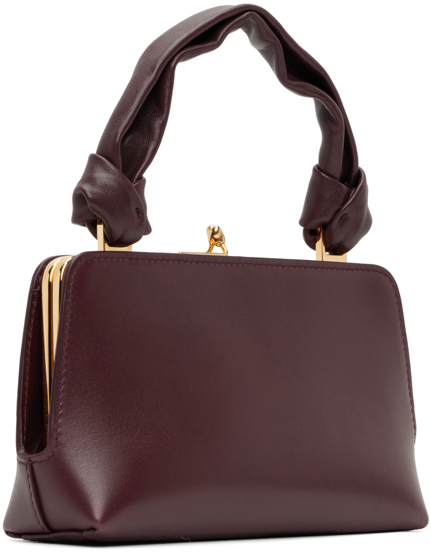 Jil Sander Burgundy Mini Goji Bag Jil Sander