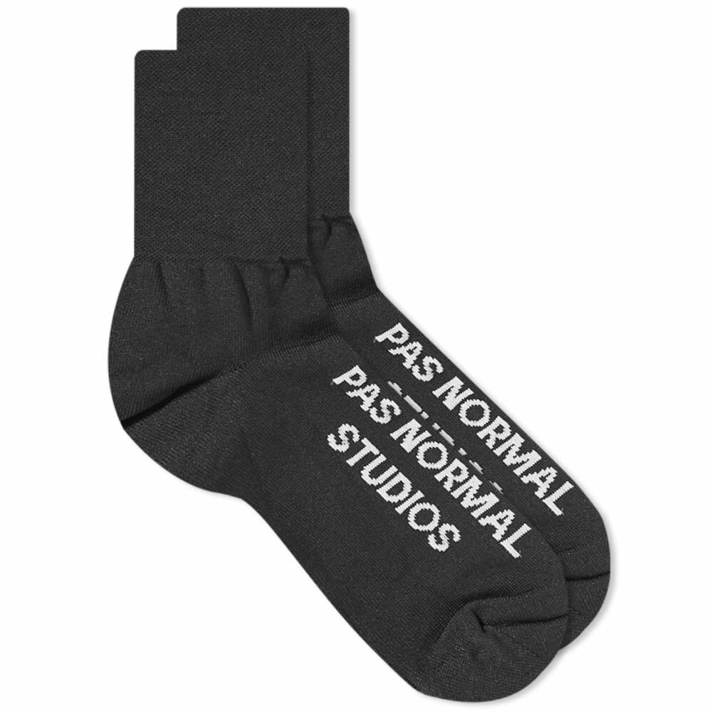 Pas Normal Studios Men's Logo Oversock in Black Pas Normal Studios