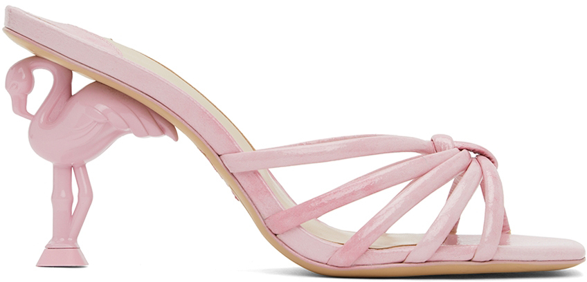 Sophia Webster Pink Flo Flamingo Heeled Sandals Sophia Webster