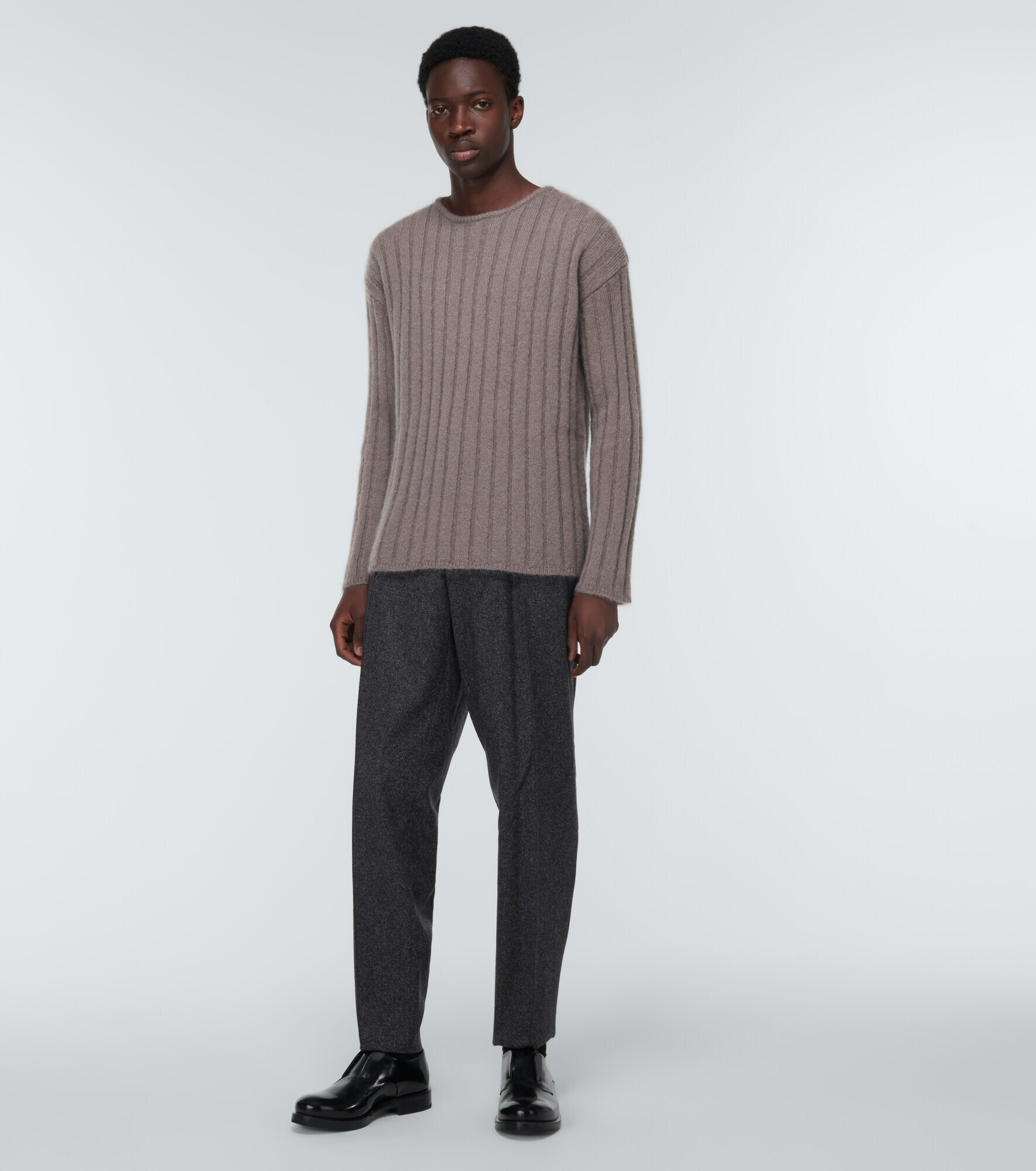 Giorgio Armani - Wool and mohair ribbed sweater Giorgio Armani