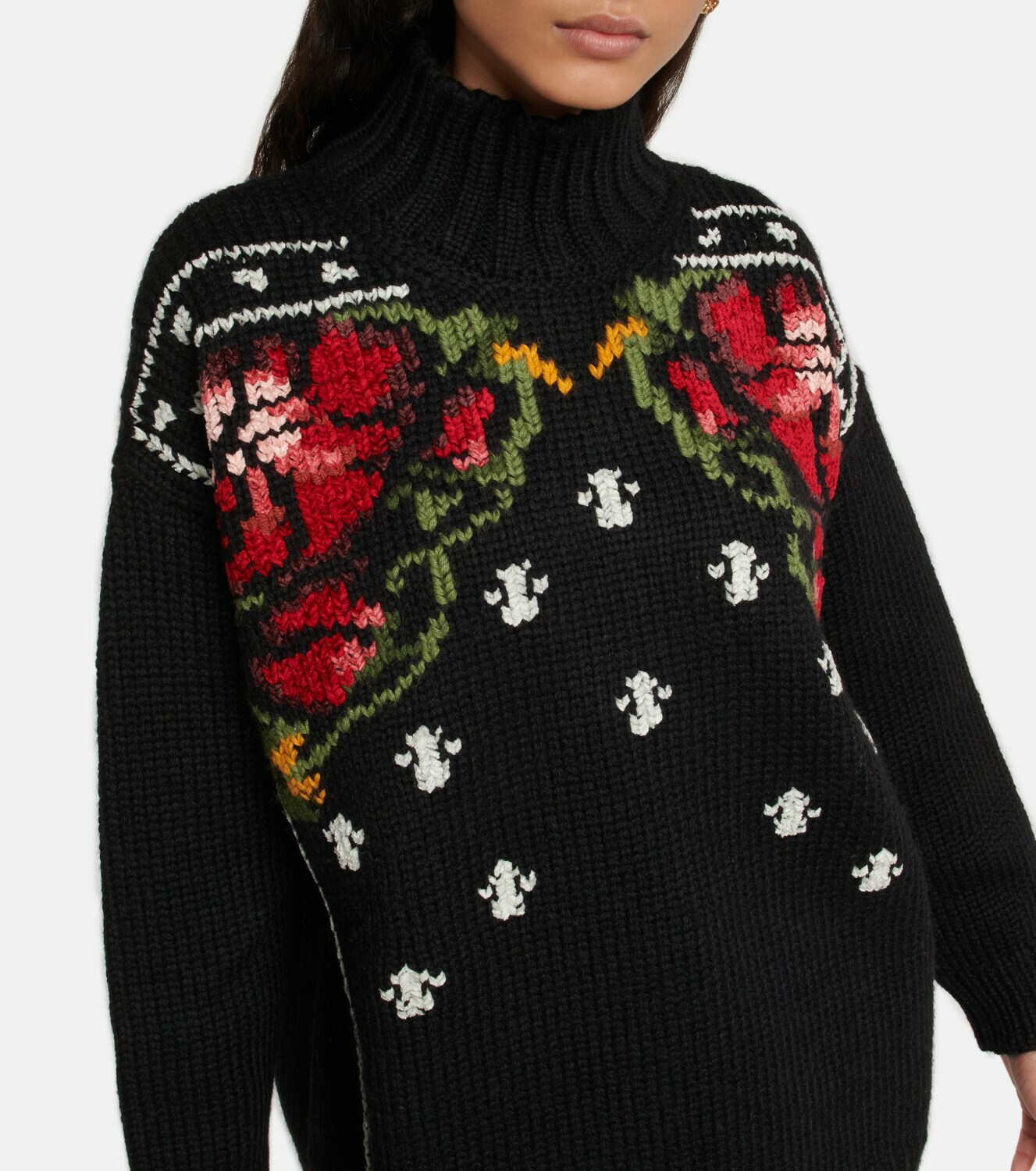 Golden Goose - Embroidered wool-blend sweater Golden Goose Deluxe Brand