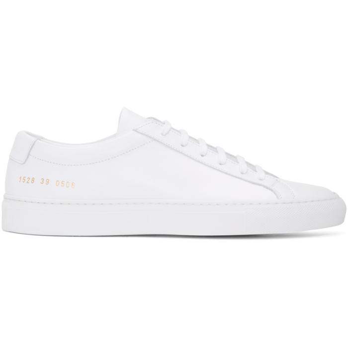 Common Projects White Original Achilles Low Sneakers Common Projects