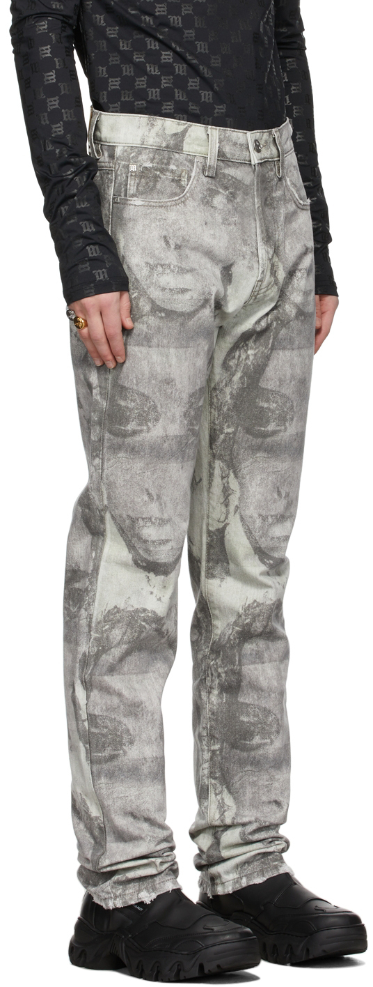 MISBHV Grey Graphic Tamara Jeans MISBHV