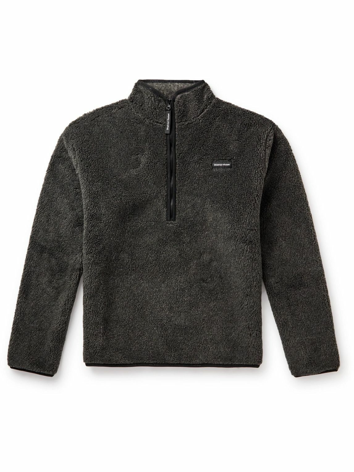 DISTRICT VISION - Doug Fleece Half-Zip Sweatshirt - Gray District Vision
