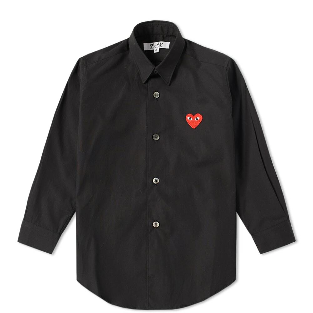 Comme des Garçons Play Kids Red Heart T-Shirt in Black Comme des ...
