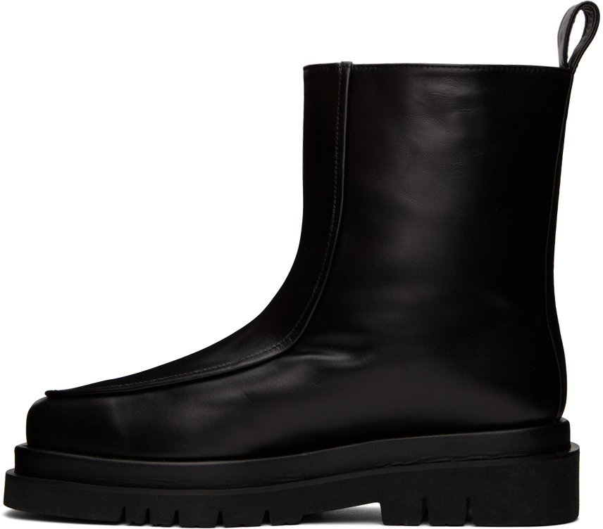 Recto Black Alex Leather Boots Recto