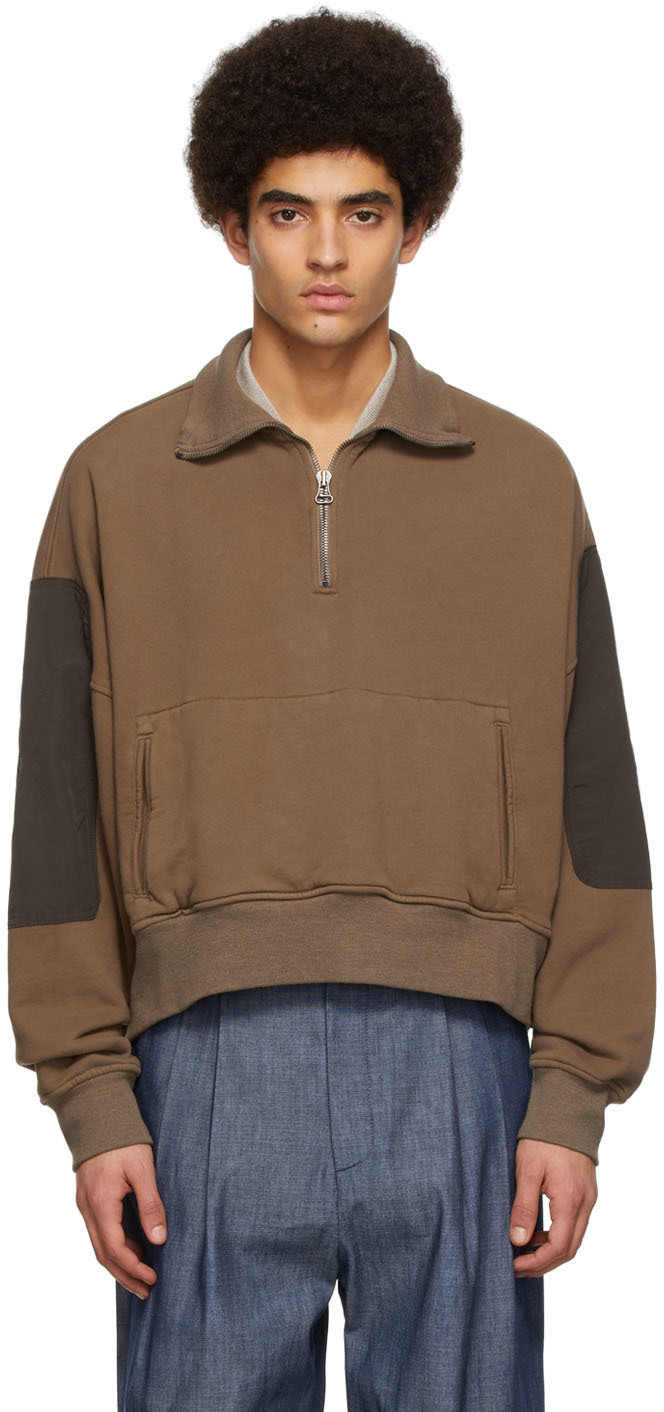 Sebastien Ami. Brown Cotton Hoodie