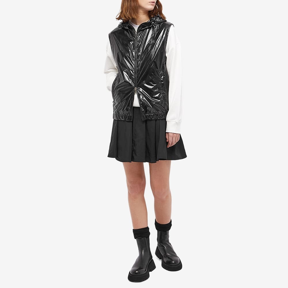 Moncler Women's Sete Pvc Gilet Vest in Black Moncler