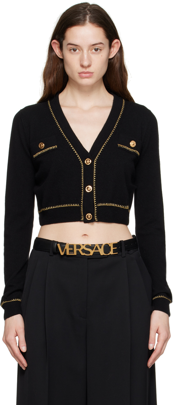 Versace Black Medusa Cardigan Versace
