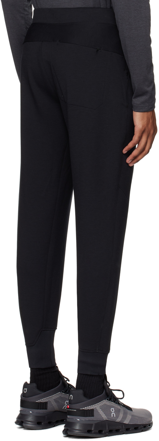 On Black Drawstring Sweatpants On