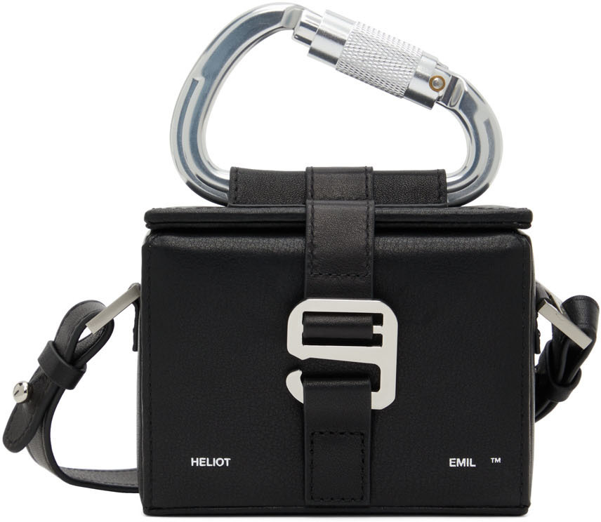HELIOT EMIL Black Mini Leather Crossbody Bag Heliot Emil