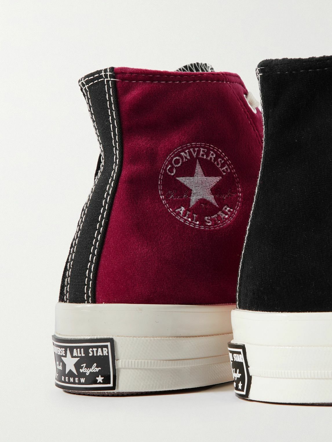Converse - Beyond Retro Chuck 70 Upcycled Two-Tone Velvet High-Top ...