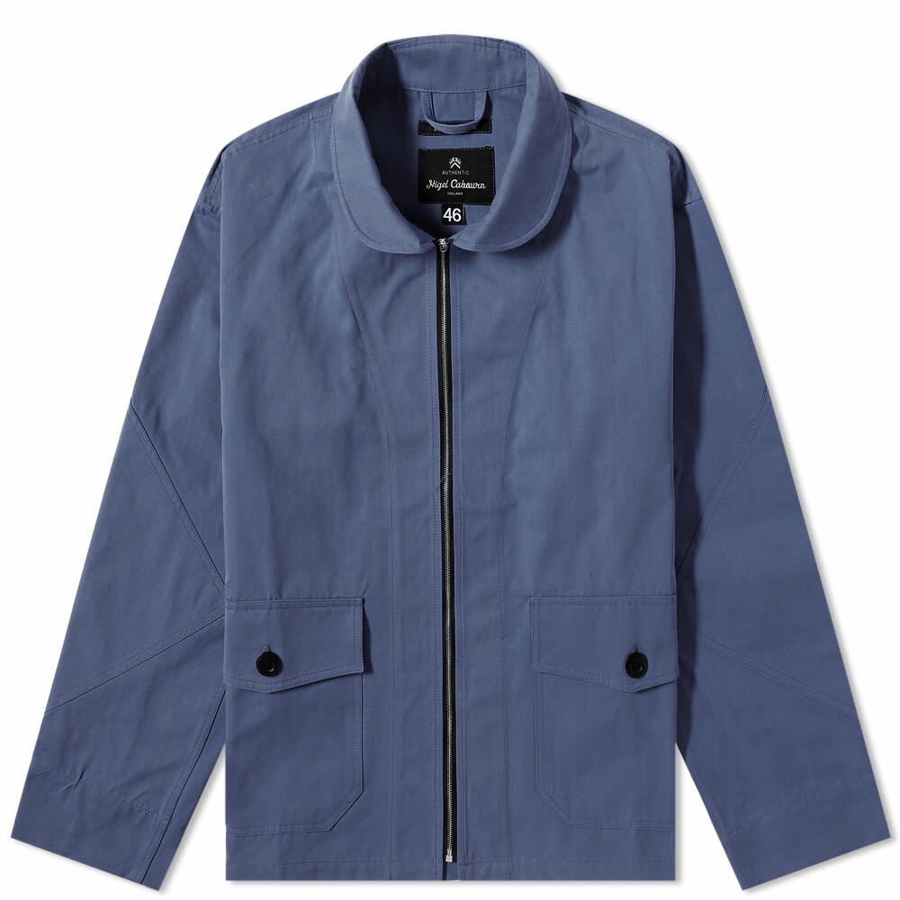 Nigel Cabourn Men's Flight Shirt Jacket in Navy Nigel Cabourn