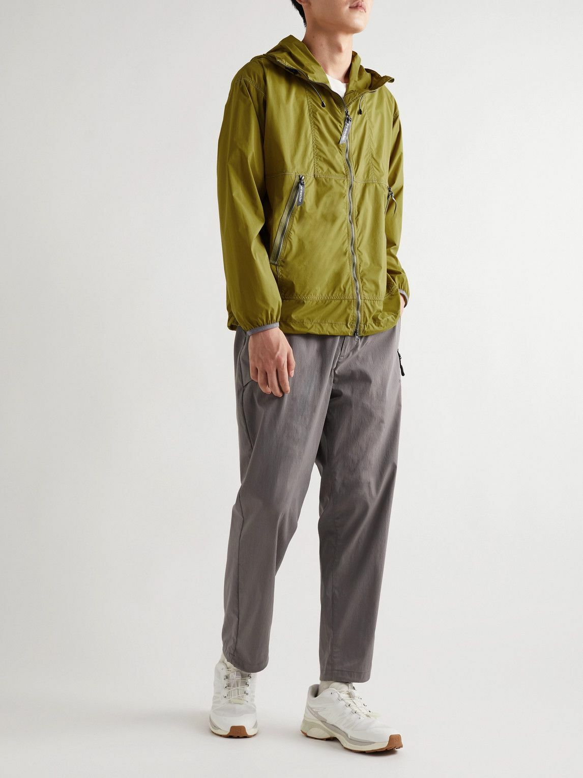 And Wander - Pertex Quantum Air Hooded Jacket - Yellow and Wander
