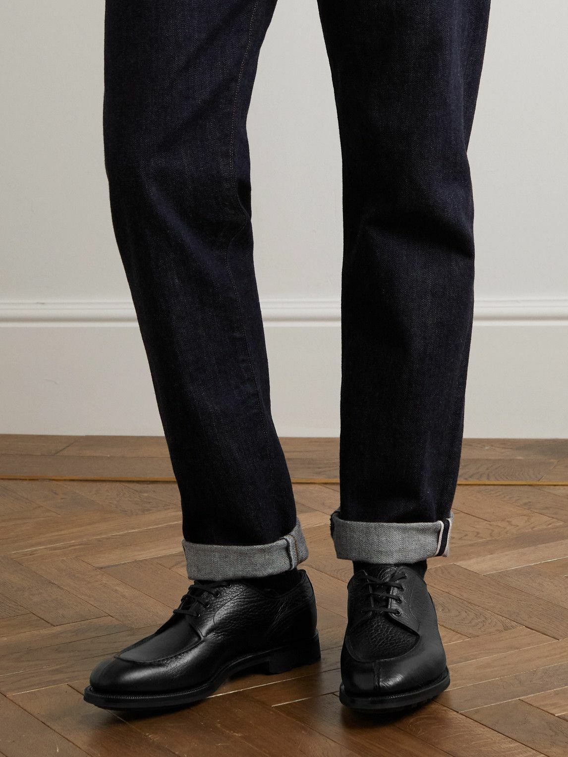 Edward Green - Dover Full-Grain Leather Derby Shoes - Black Edward Green
