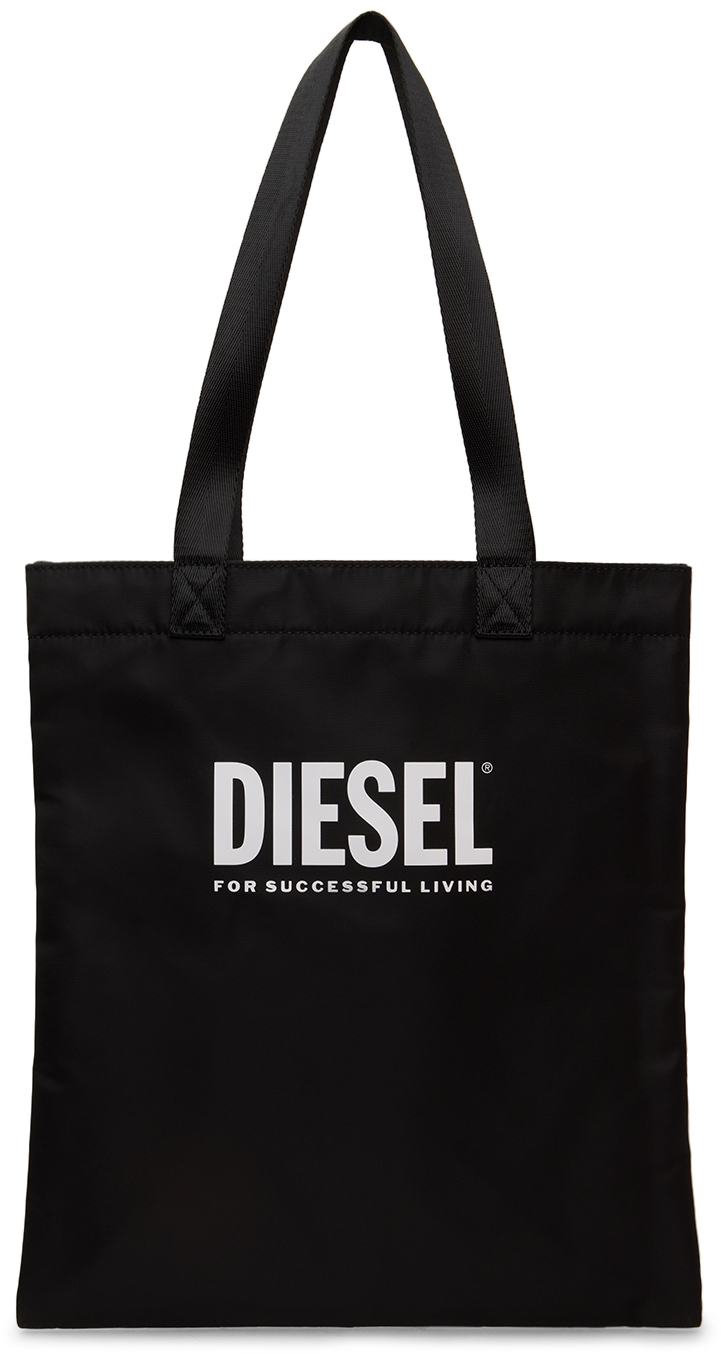 Diesel Kids Black Printed Tote Diesel