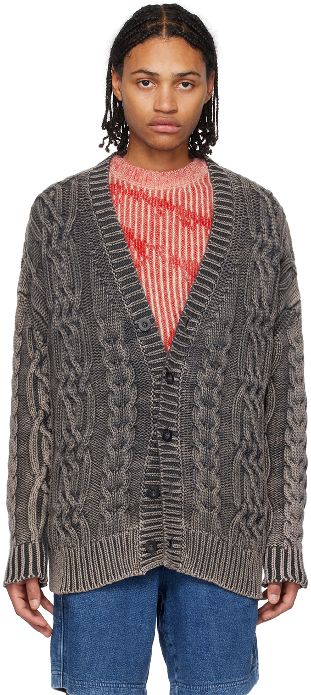 Diesel Gray K-Elindo Cardigan Diesel