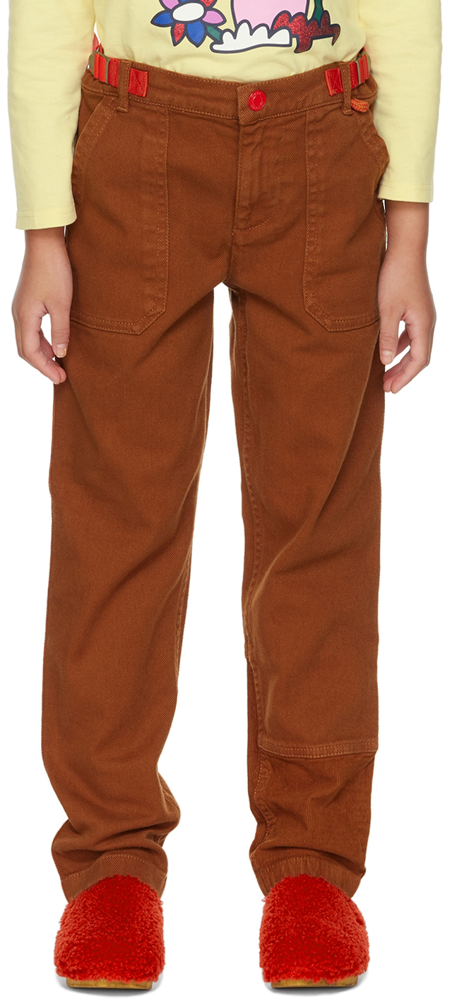 Marc Jacobs Kids Orange Paneled Cargo Pants Marc Jacobs