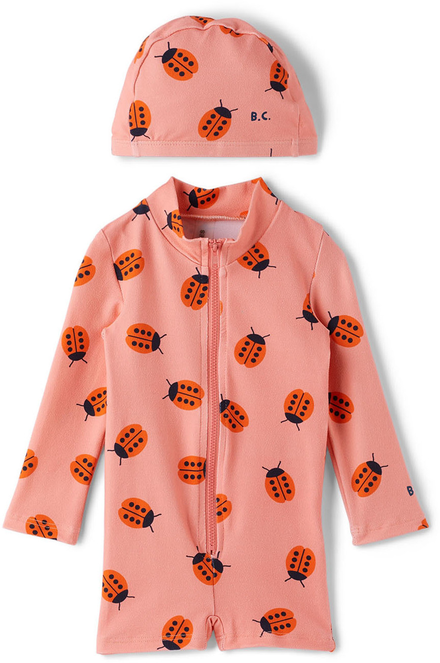 Bobo Choses Baby Pink Ladybug Swim Set Bobo Choses