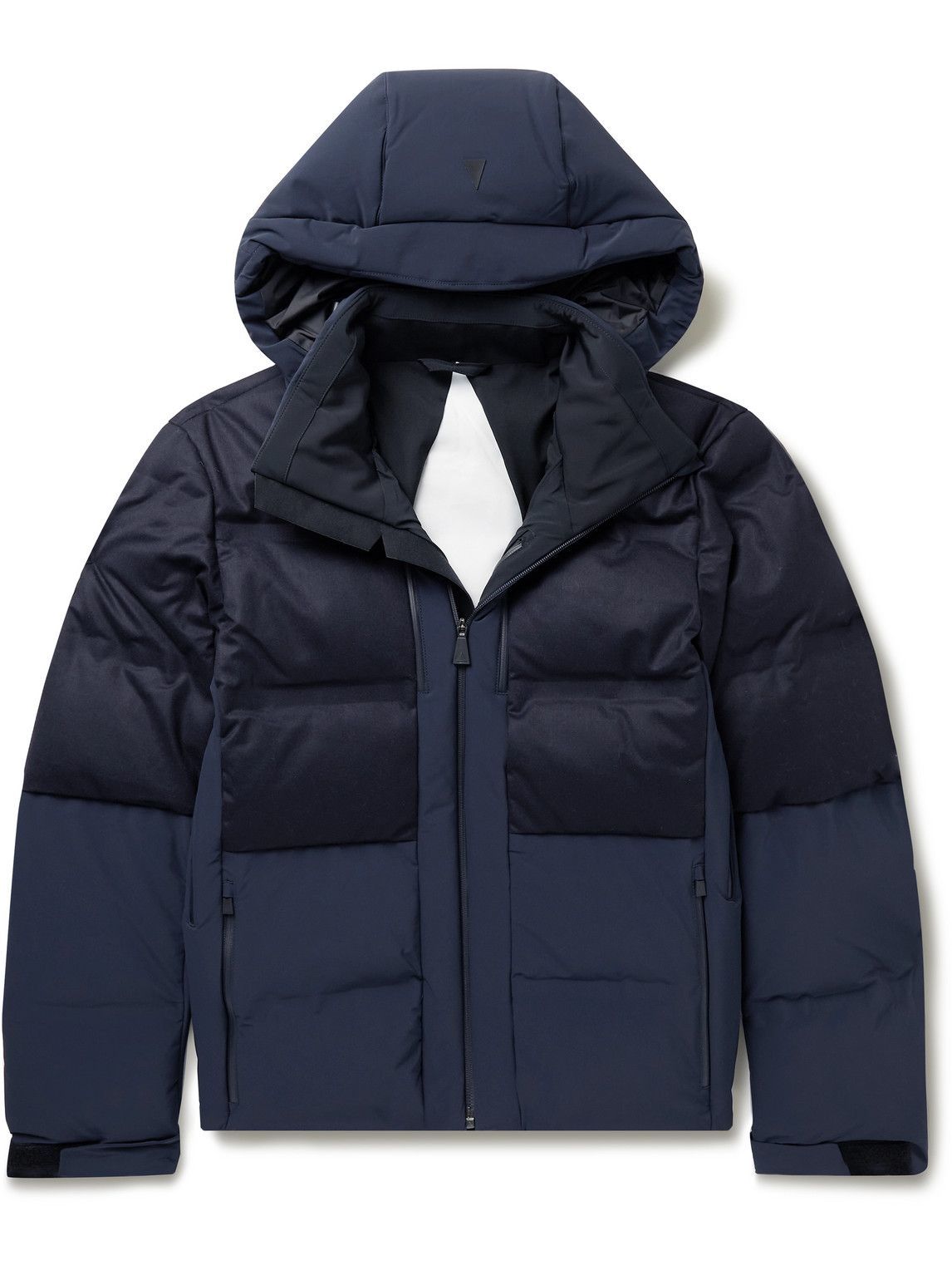 Aztech Mountain - Super Nuke Panelled Hooded Down Ski Jacket - Blue ...