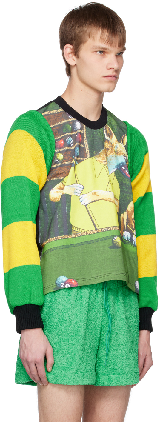 Adam Jones Green & Yellow Football Jumper Sleeves