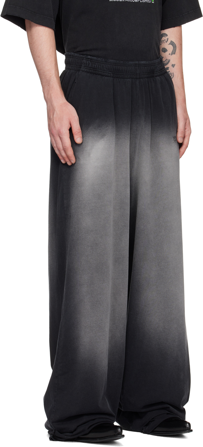 VETEMENTS Black Faded Sweatpants Vetements