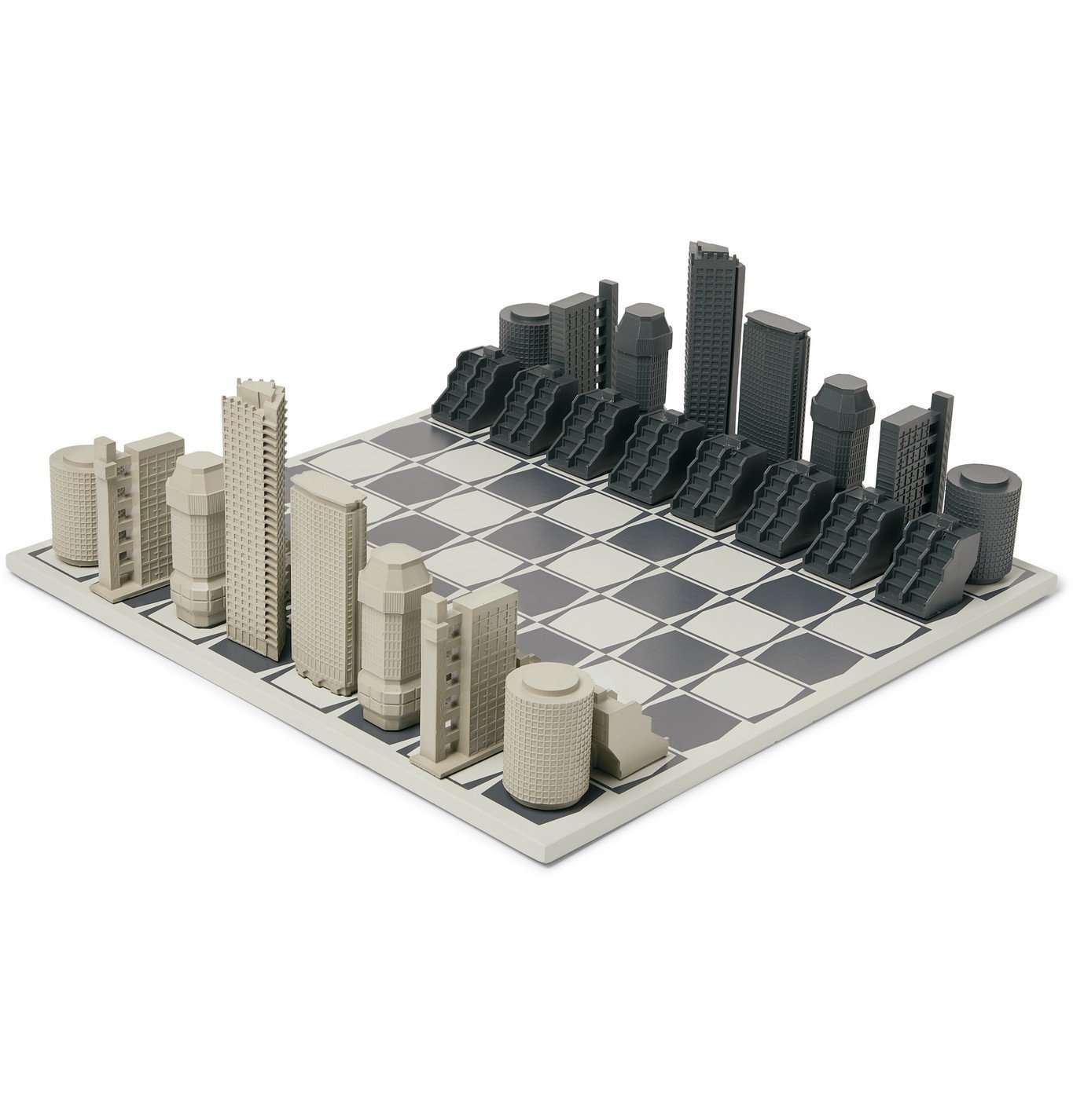 Skyline Chess - London Brutalist Edition Resin and Corian Chess Set ...
