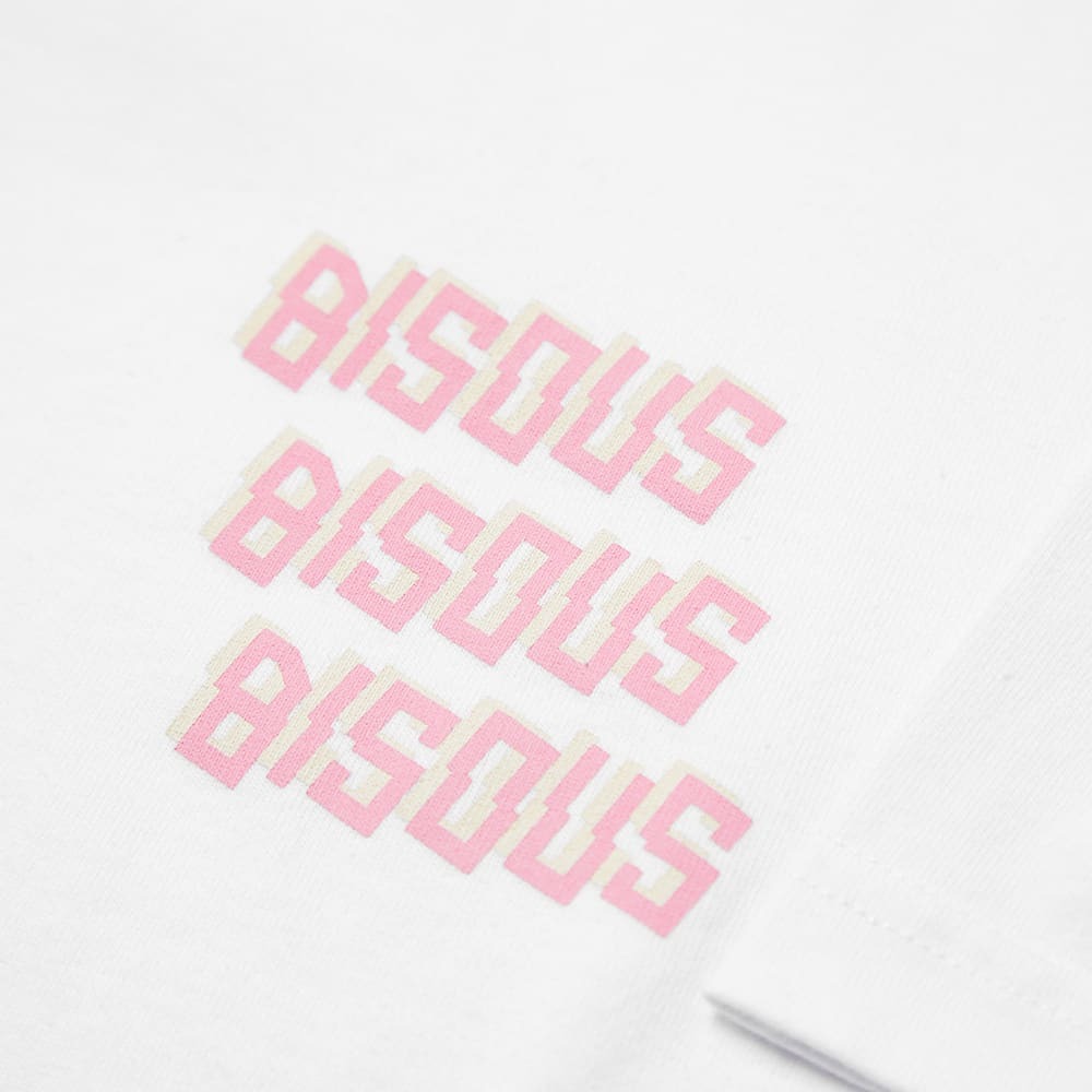 Bisous Skateboard Women's s x3 Logo T-Shirt in White Bisous Skateboards