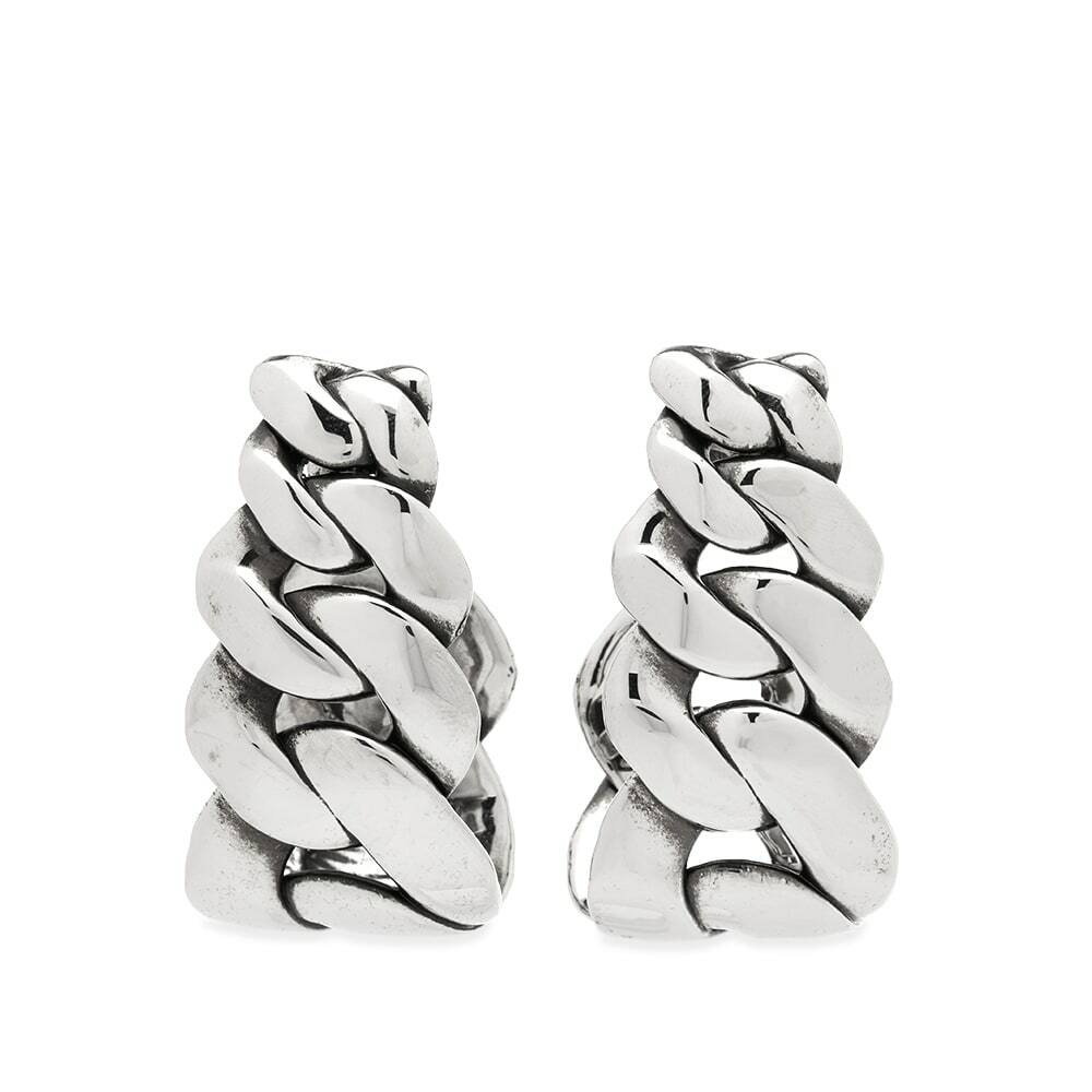 Alexander McQueen Women's Chain Hoop Earrings in Multi Alexander McQueen