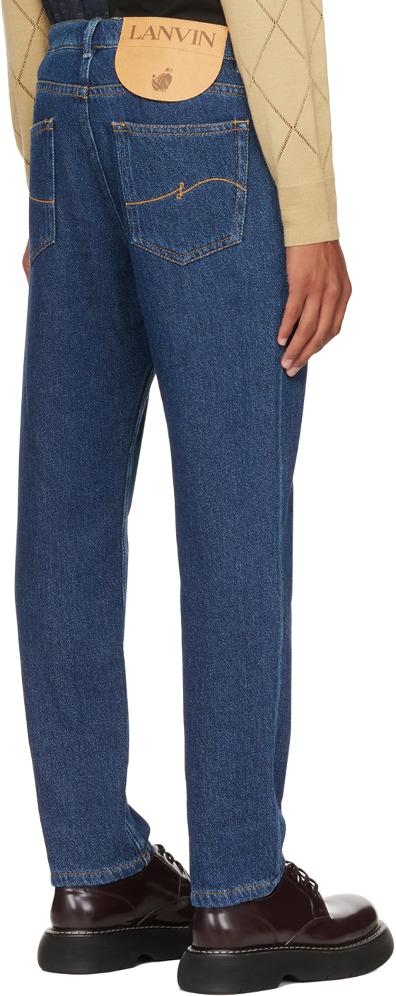 Lanvin Navy Jumbo Jeans Lanvin
