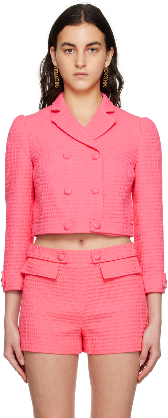 Moschino Pink Teddy Jacket Moschino