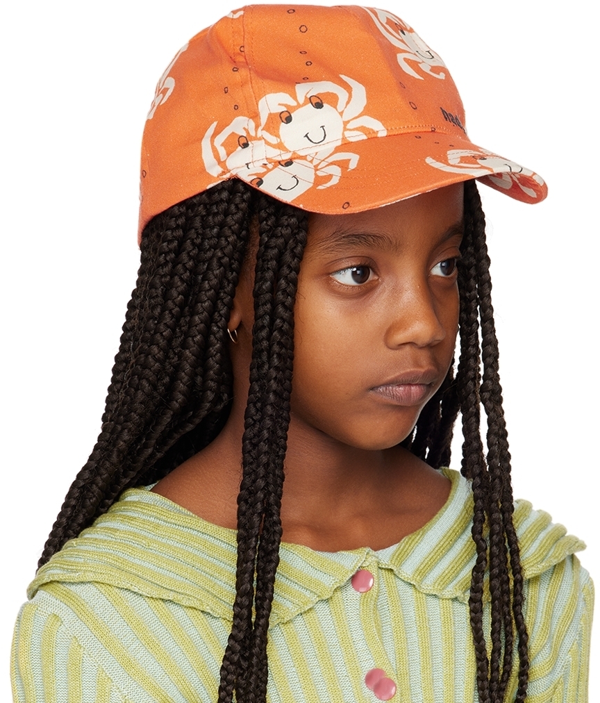 nadadelazos Kids Orange Crabs Cap