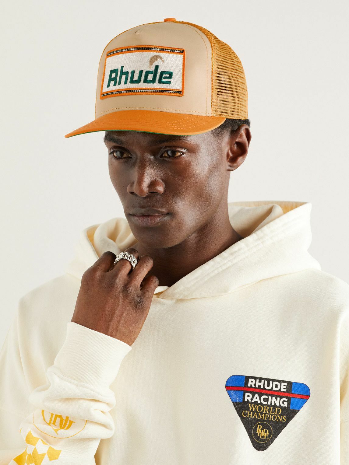 Rhude - Logo-Appliquéd Shell Trucker Cap Rhude